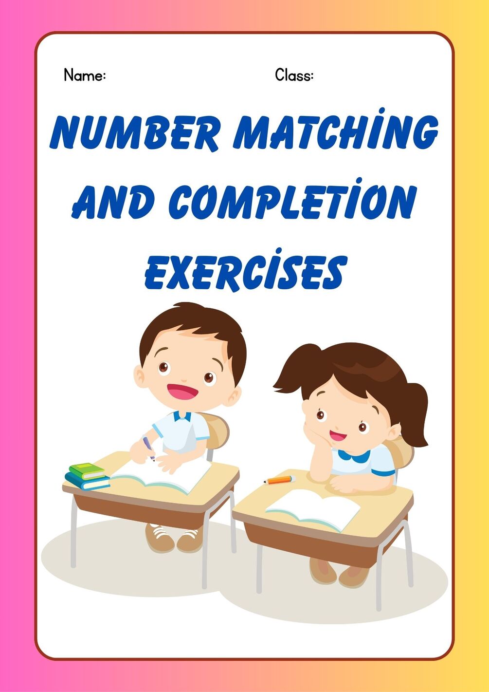 Number matching and completion exercises