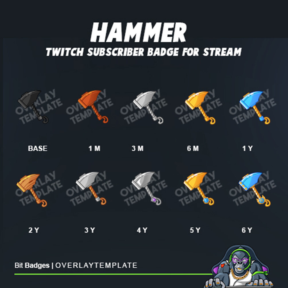 Hammer – Bit Badges