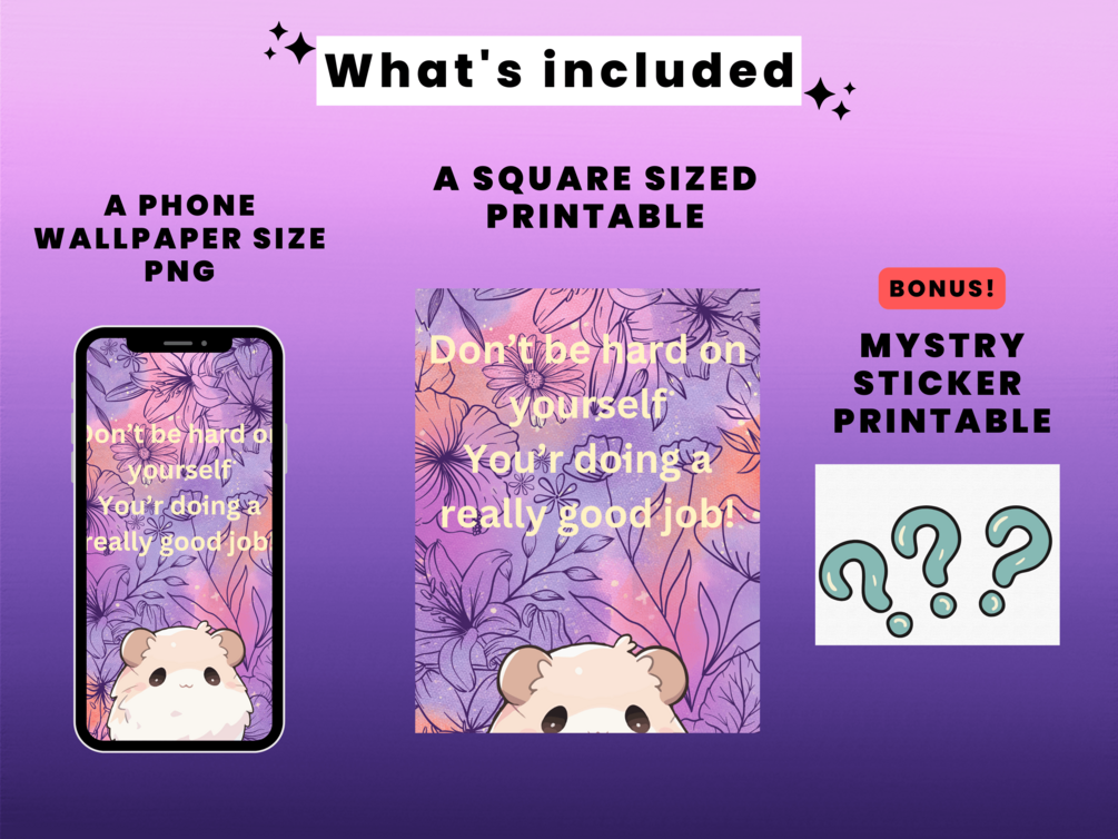 Digital Phone Wallpaper | Printable Wall Hanging