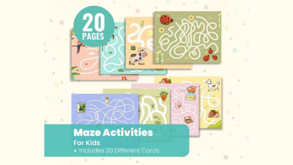 Printable Maze Activity Book - Busy Book designed for Toddlers ...