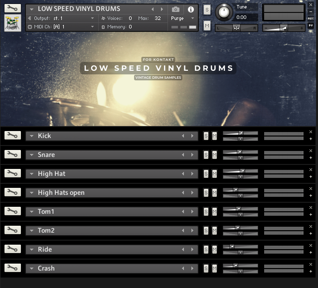 LOW SPEED VINYL DRUMS!