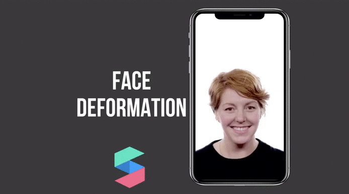 Natural face deformation