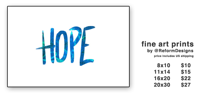 "Hope" Fine Art Prints