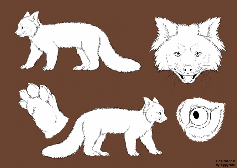 Red Panda Reference Sheet Base (feral)