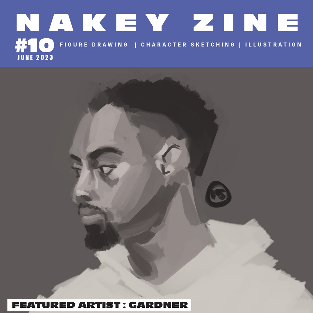 Nakey Zine Vol 10: Figure Drawing , Character Sketching , Illustration