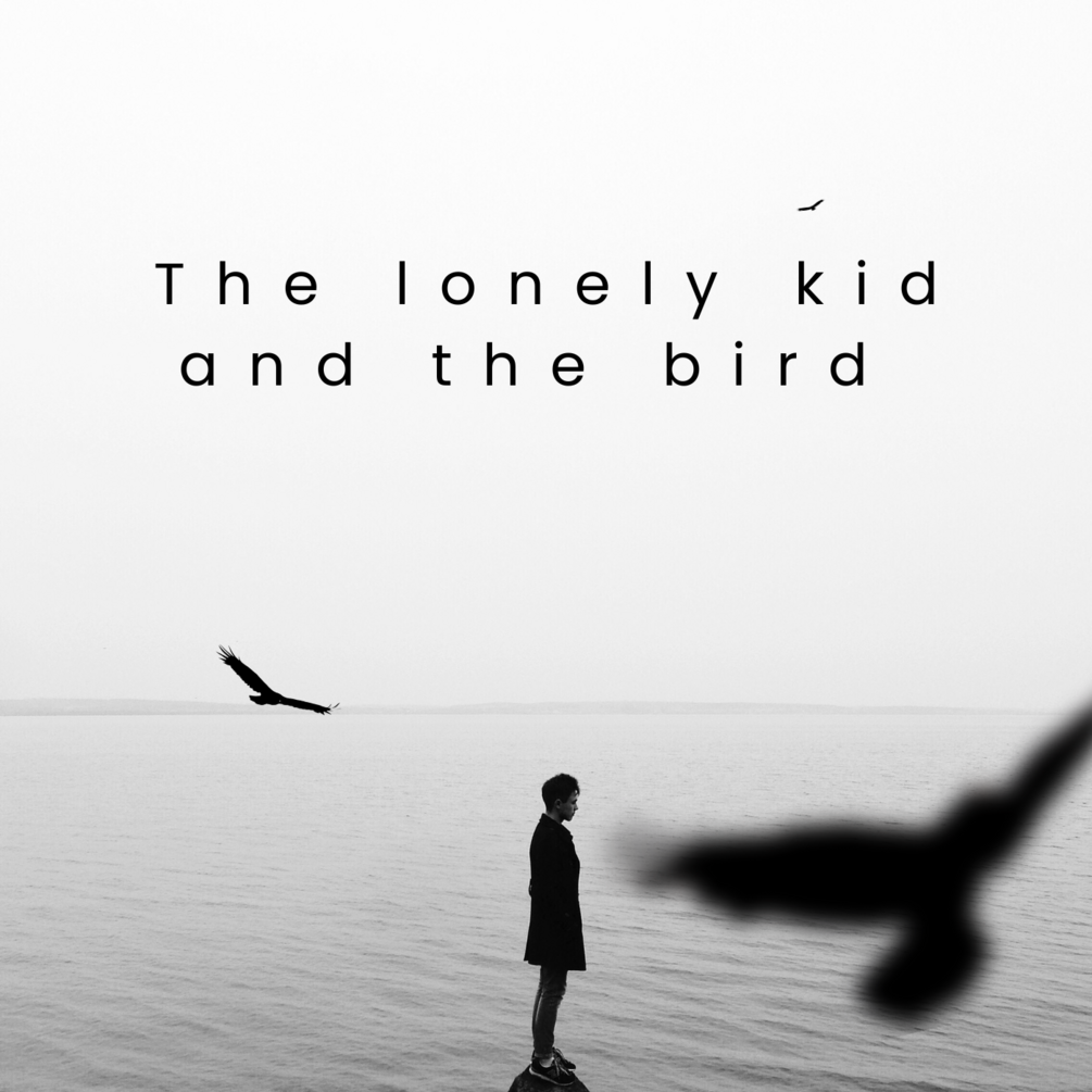 The lonely kid and the bird