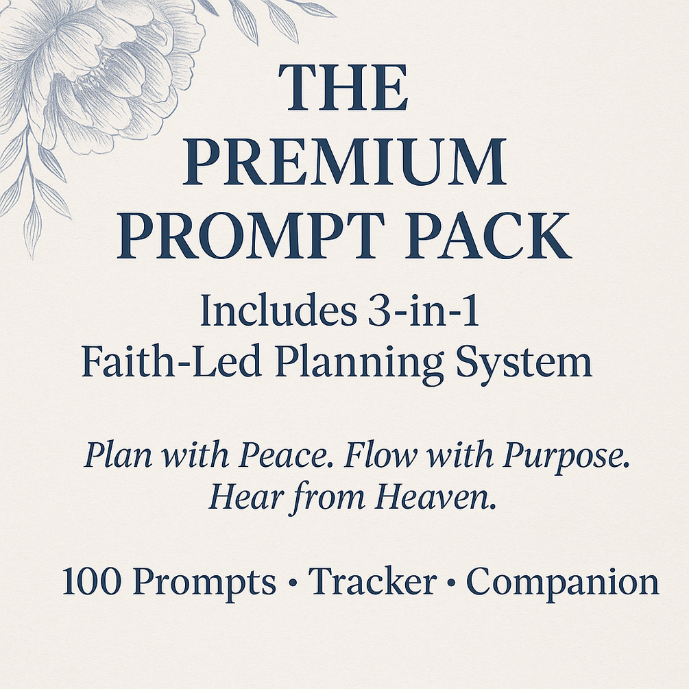 Plan with God, Not Pressure: The Premium Prompt Pack (3-in-1 Spirit-Led Planning System)