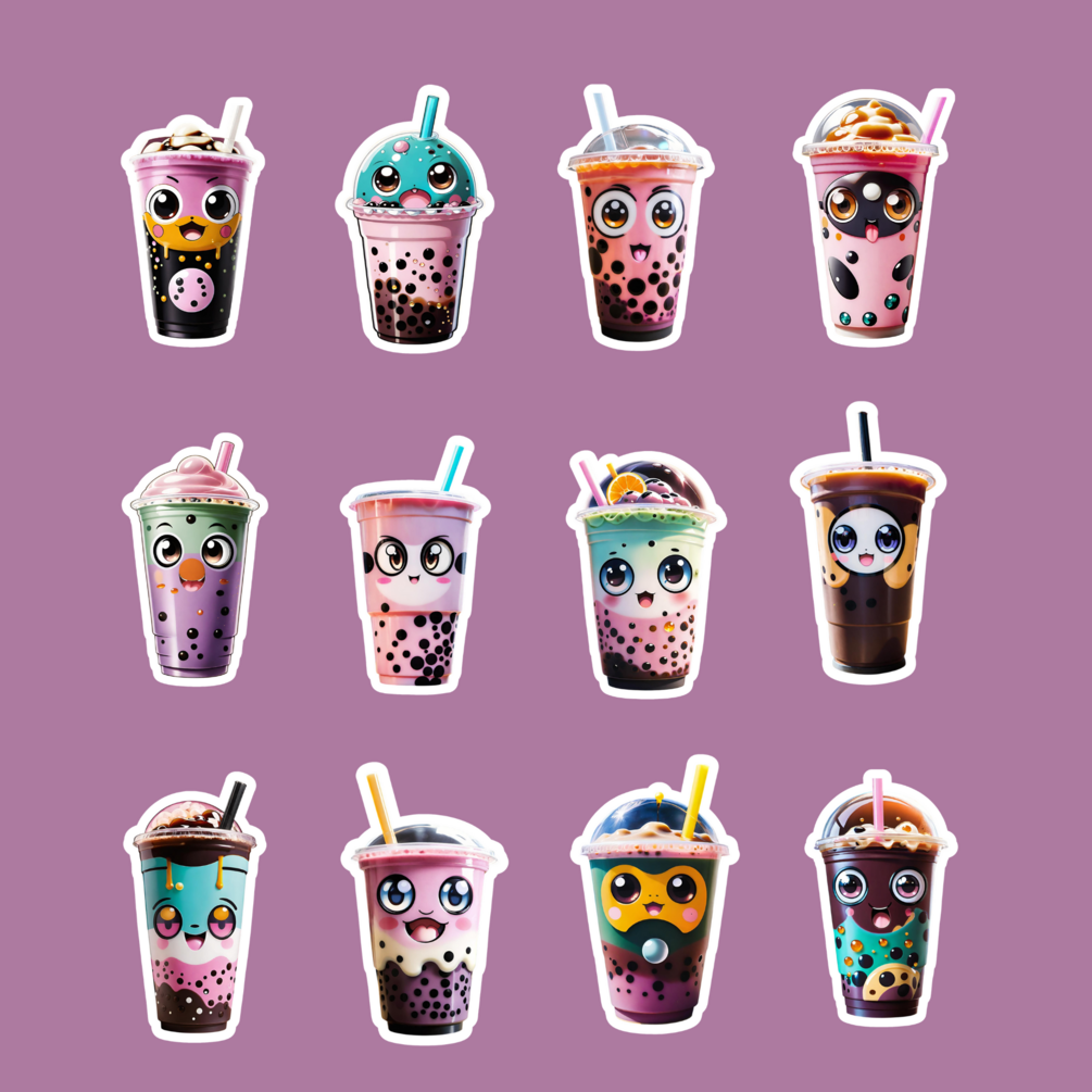 Boba Stickers / Sticker / Digital Sticker / Printable Sticker