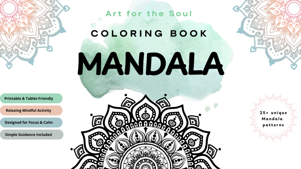 Mandala Coloring Book: A Printable Art Book for Calm, Focus, and Self-Care