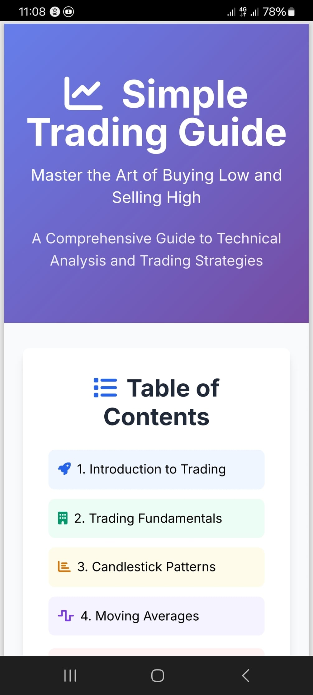 Simple trading guide