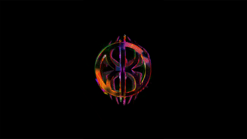 Spiderverse themed logo wallpaper