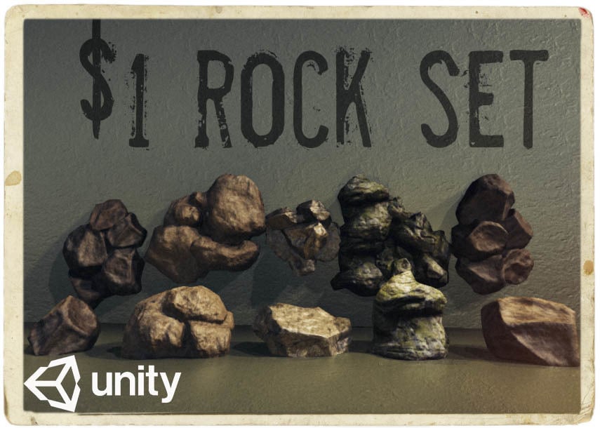 $1 Rock Set for Unity3D