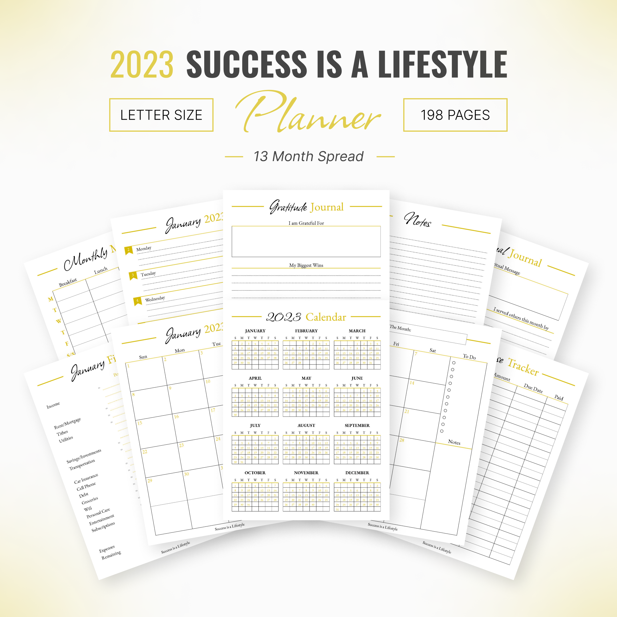 2023 Success is a Lifestyle Digital Planner