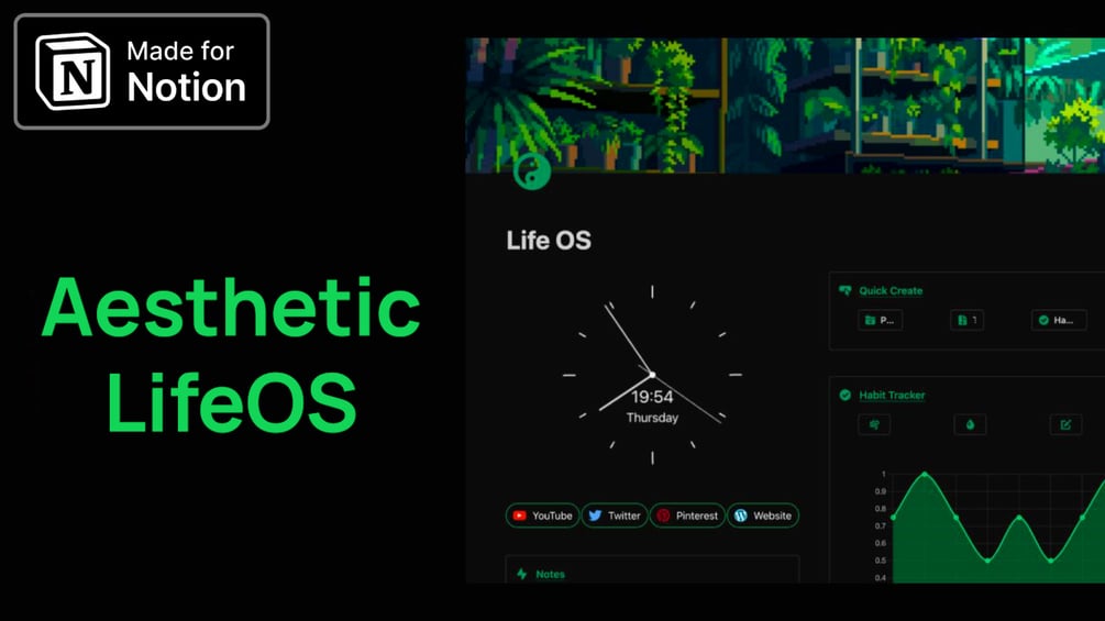 Aesthetic LifeOS for Notion