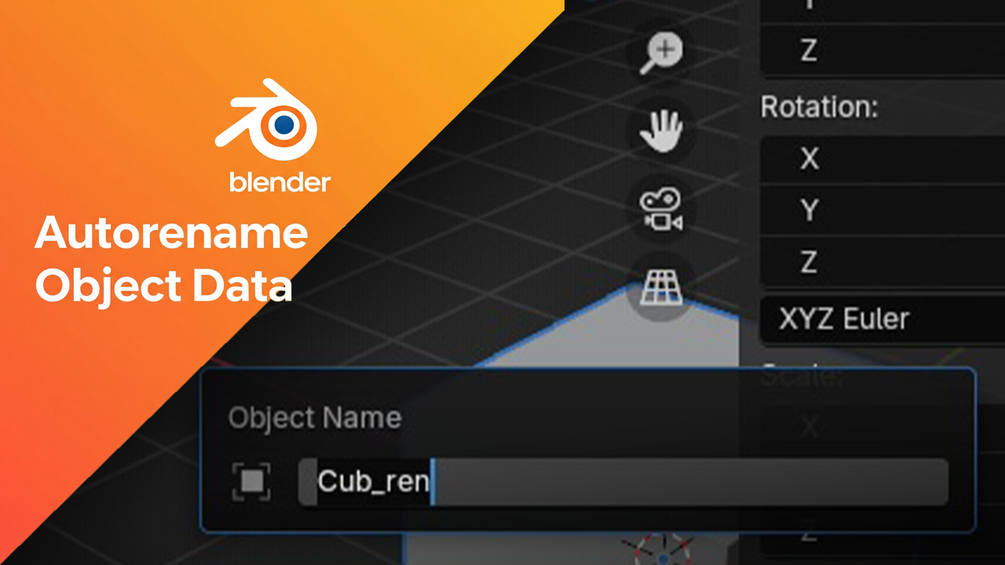 blender addon | Auto Rename Object Data