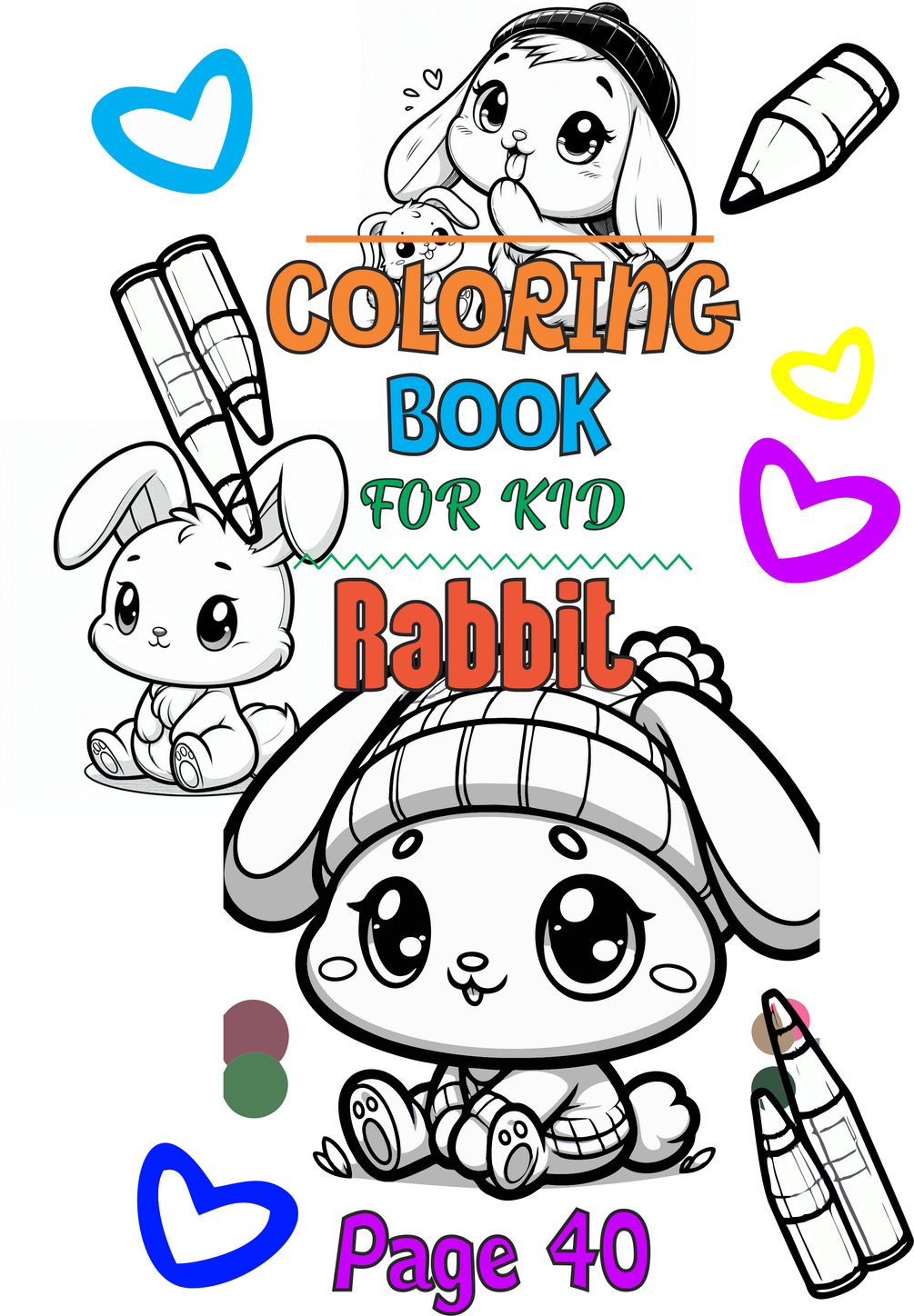 coloring book rabbit