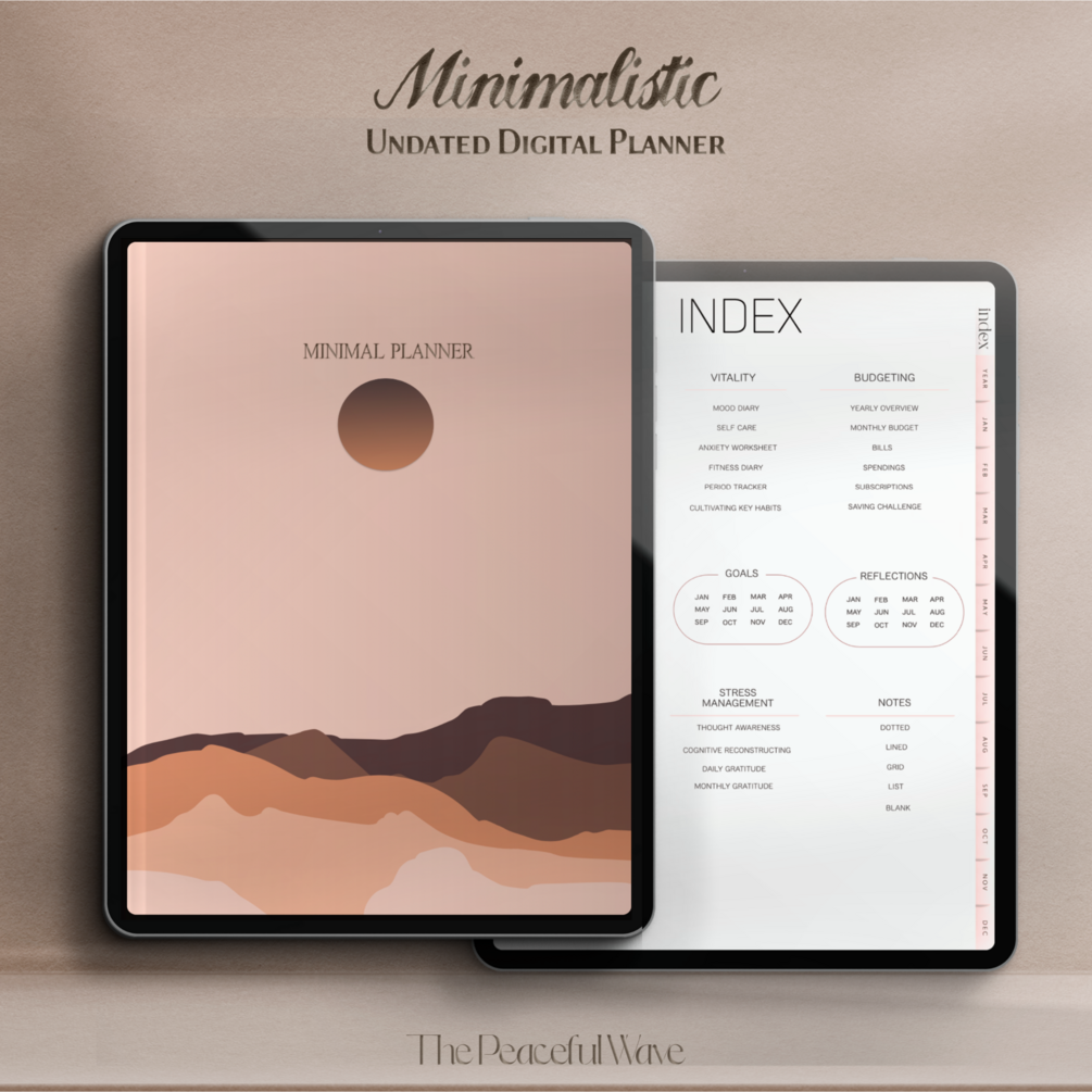 Undated Digital Planner and Journal
