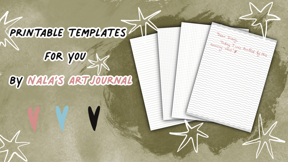 Printable Templates DIY Notebook for Journaling, Designing or ...