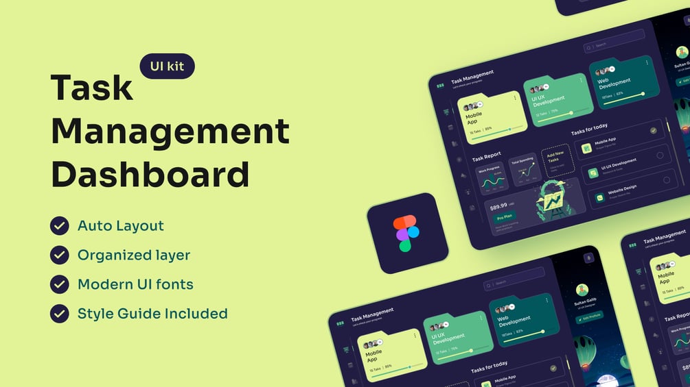 Task Management Dashboard UI Kit