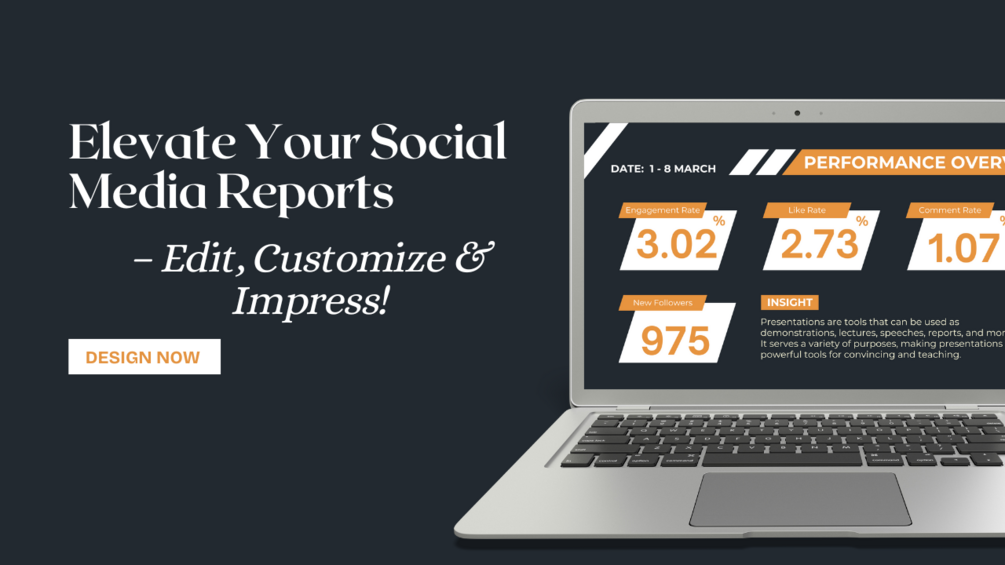 Social Media Report Presentation – Professional & Editable Canva Template!