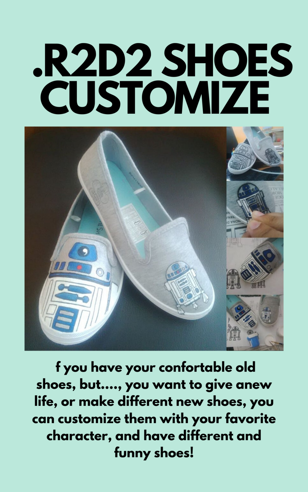 R2D2 SHOES CUSTOMIZE