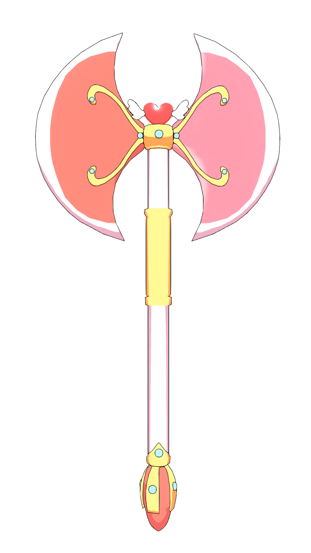 Free Magical Cute Axe – Low Poly Stylized 3D Asset