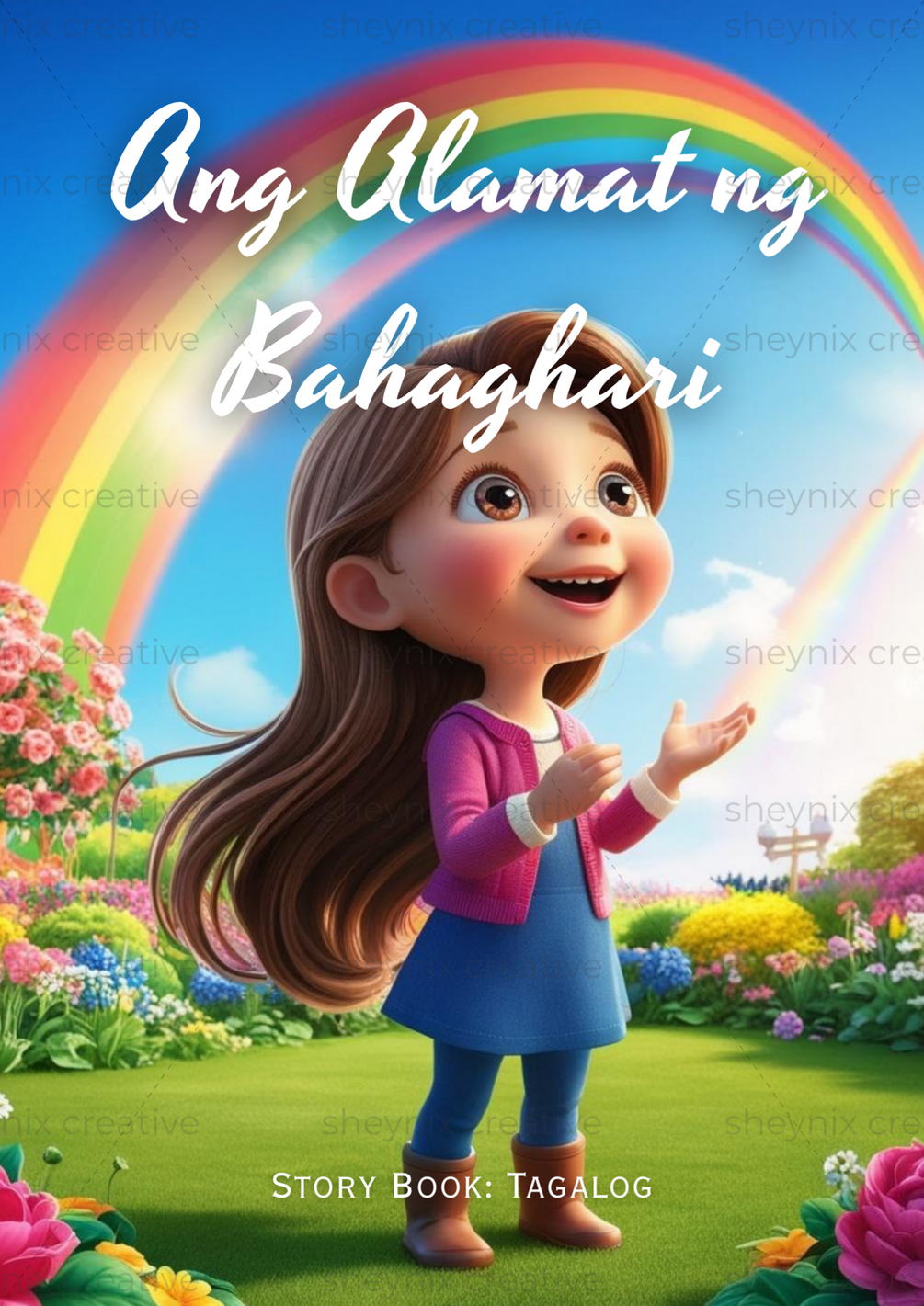 ANG ALAMAT NG BAHAGHARI (TAGALOG VERSION) Printable Childrens book with ...