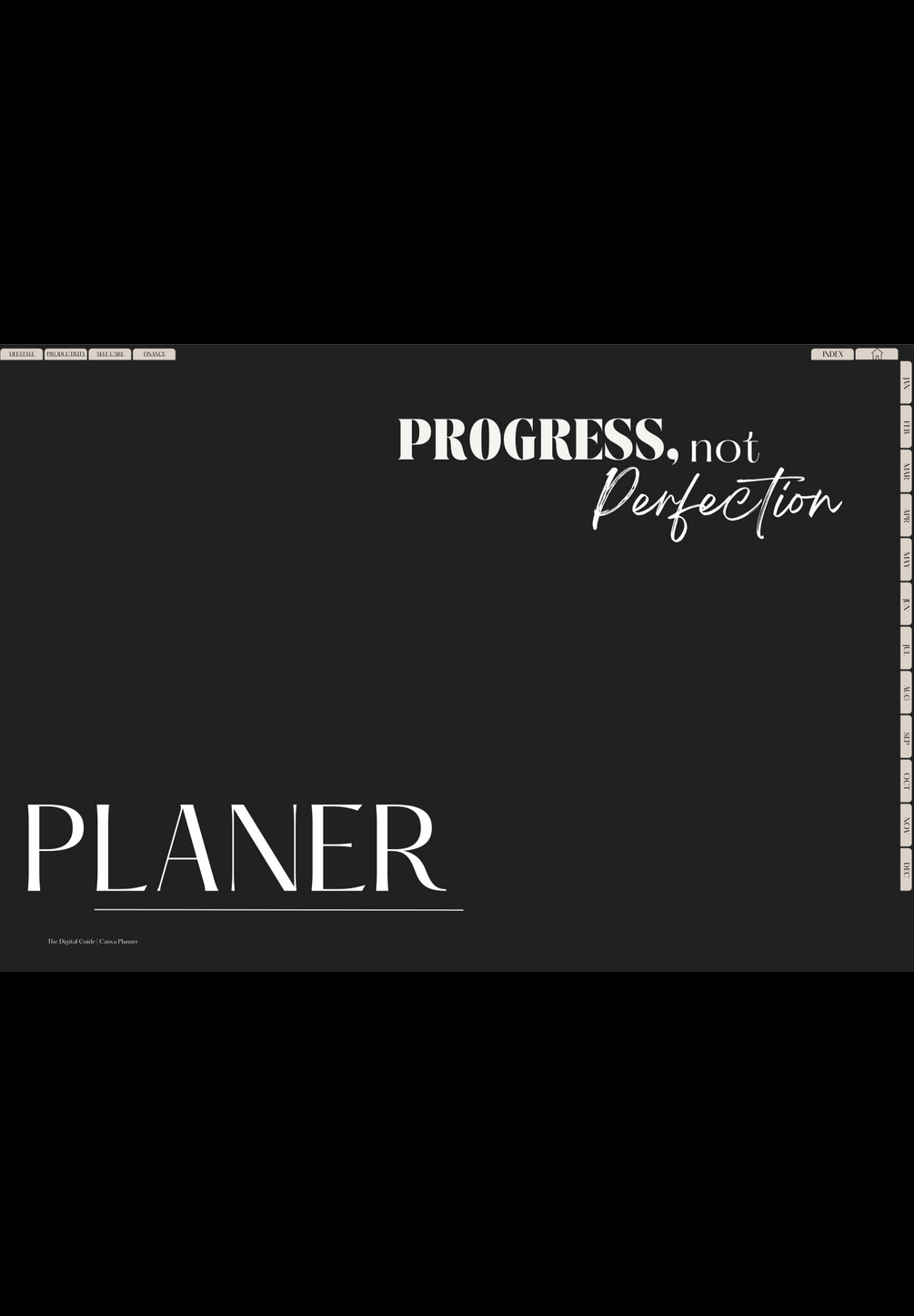 All In One Digital Planner Hyperlinked Finance Lifestyle Productivity
