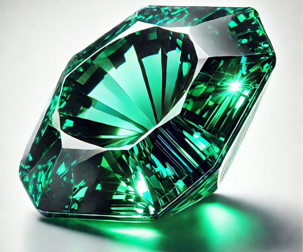 Stunning High-Resolution Luxurious Emerald Digital Artwork
