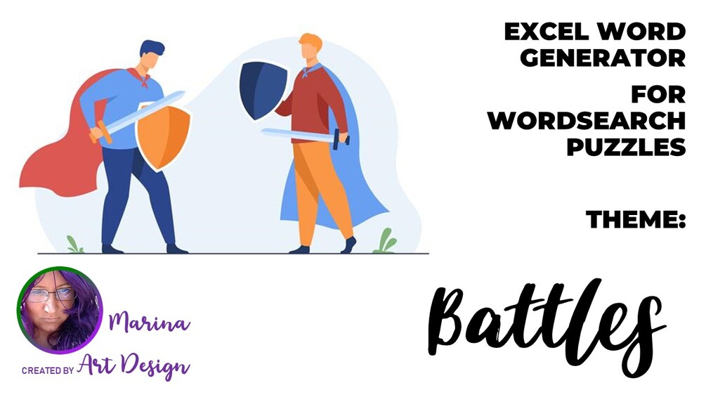 Battles - Excel word list generator for Wordsearch puzzle
