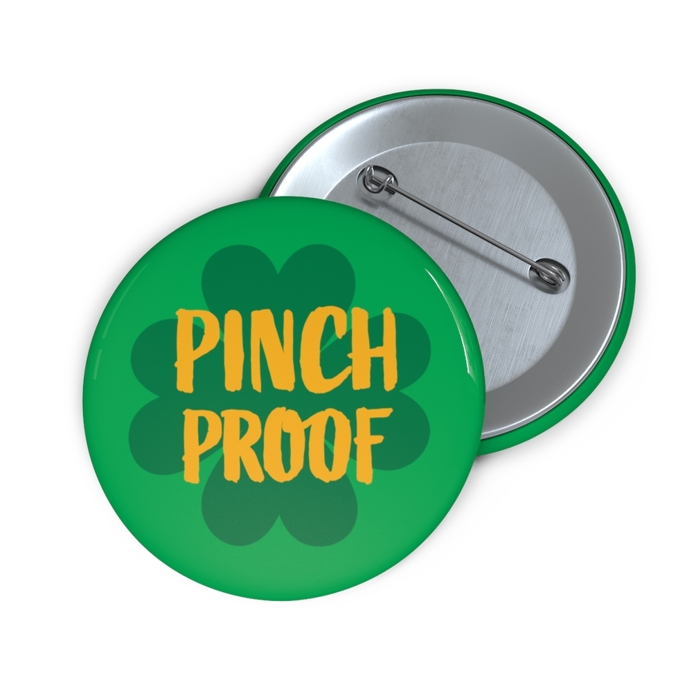"Pinch Proof" Pin Button