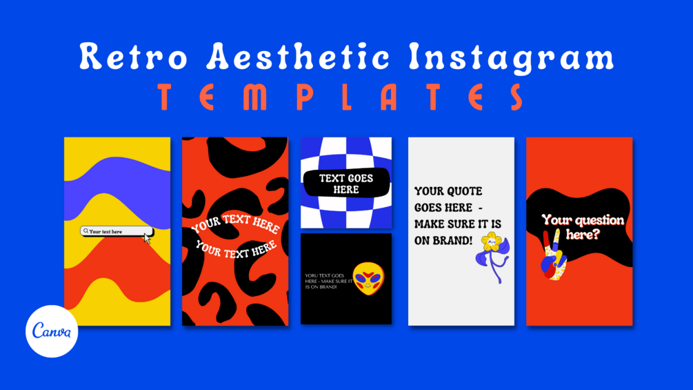 Retro Aesthetic Instagram Social Media Kit
