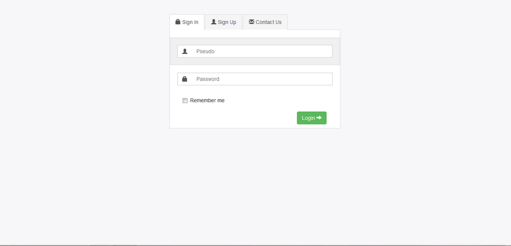 Login,Sign in sign up,contact us