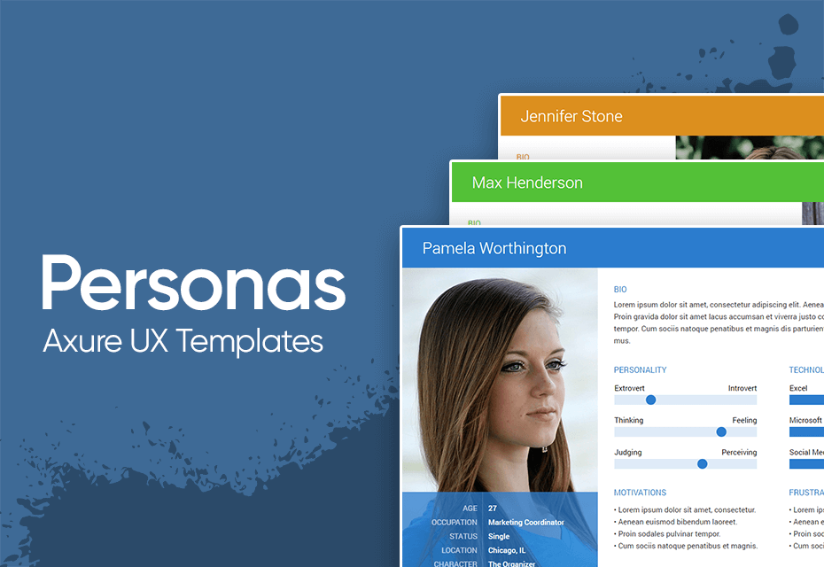 Axure UX Persona Templates