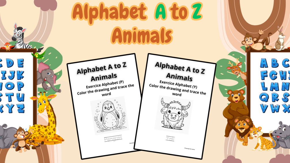 Alphabet A to Z Animals