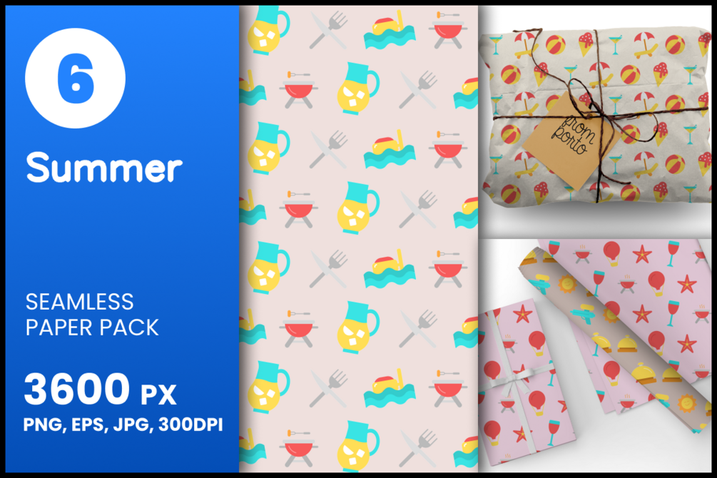 Summer 6 Seamless Patterns