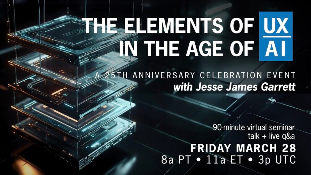 The Elements of UX in the Age of AI - Attendee Experience Package