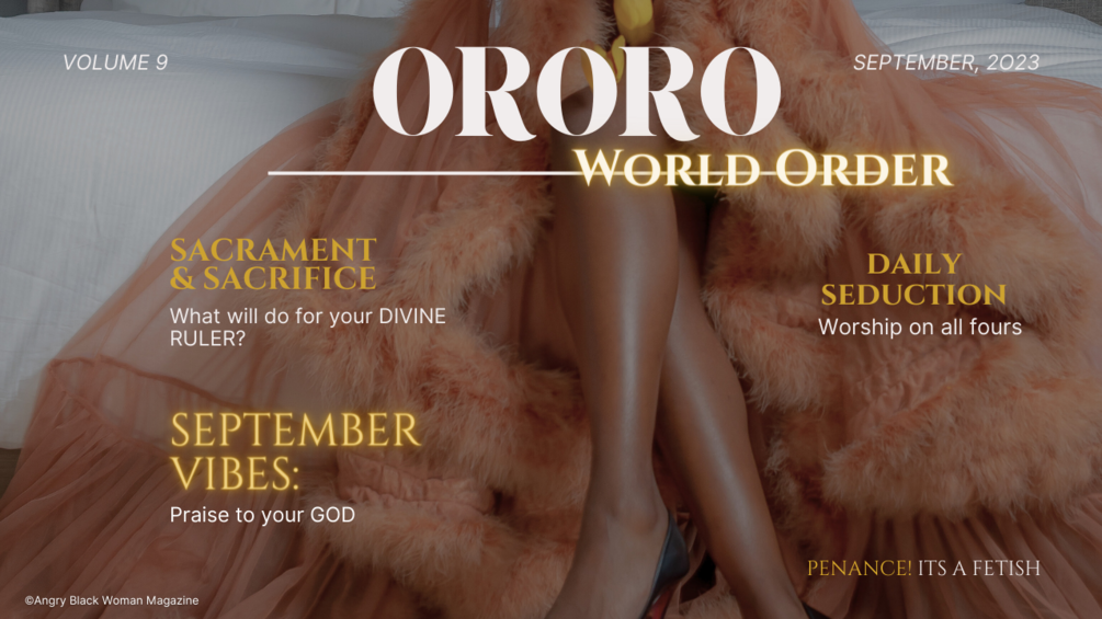 Ororo World Order Vol. 9 S&S