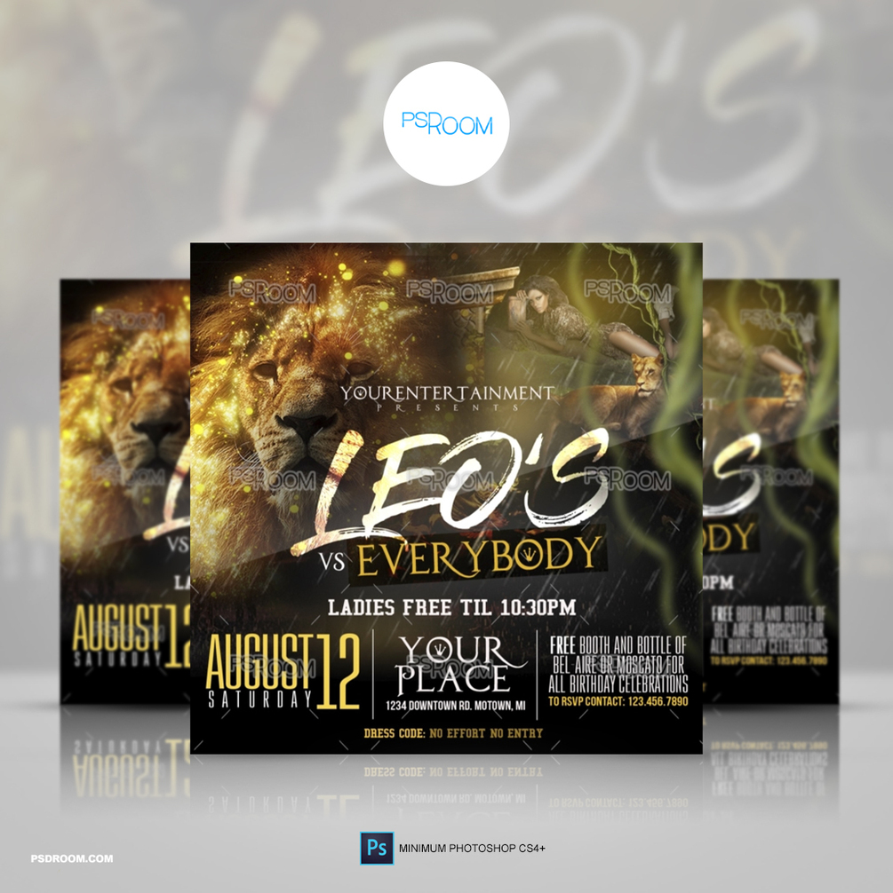 Leo's Vs. Everybody Flyer Template