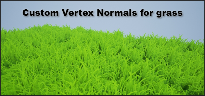 Custom Vertex Normals for Grass