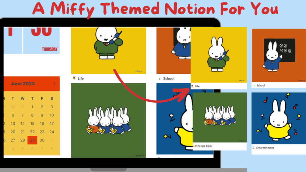 Miffy Themed Notion Template