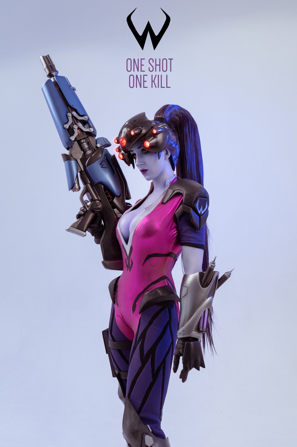 Digital cosplay photo pack: Widowmaker from Overwatch