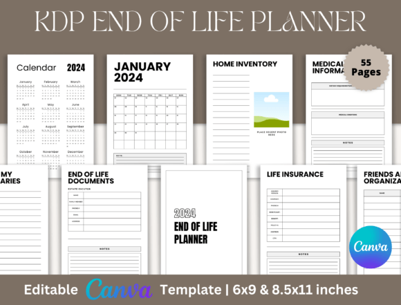 End of Life Planner Printable, Beneficiary Info, Last Wishes Planner ...