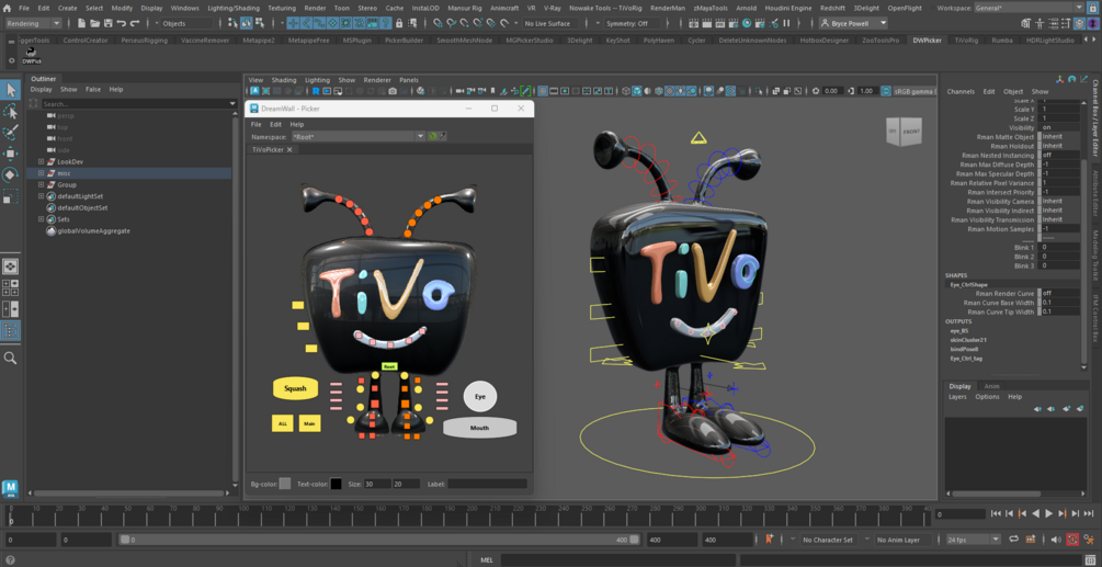 TiVo Character Rig (Maya)