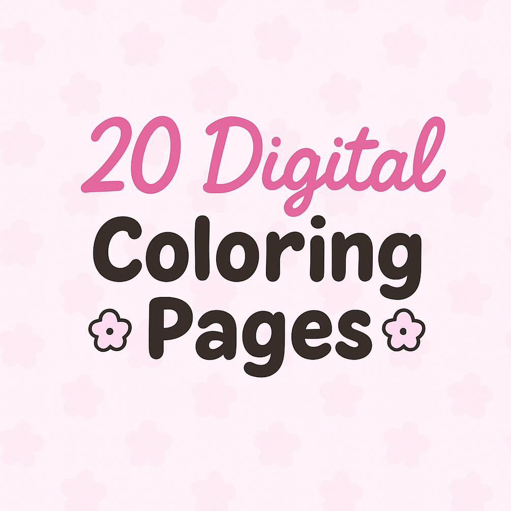 20 colouring pages for you!
