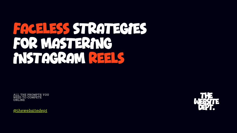 Faceless Reel Playbook: Master the Art of Viral Reels Without Showing ...