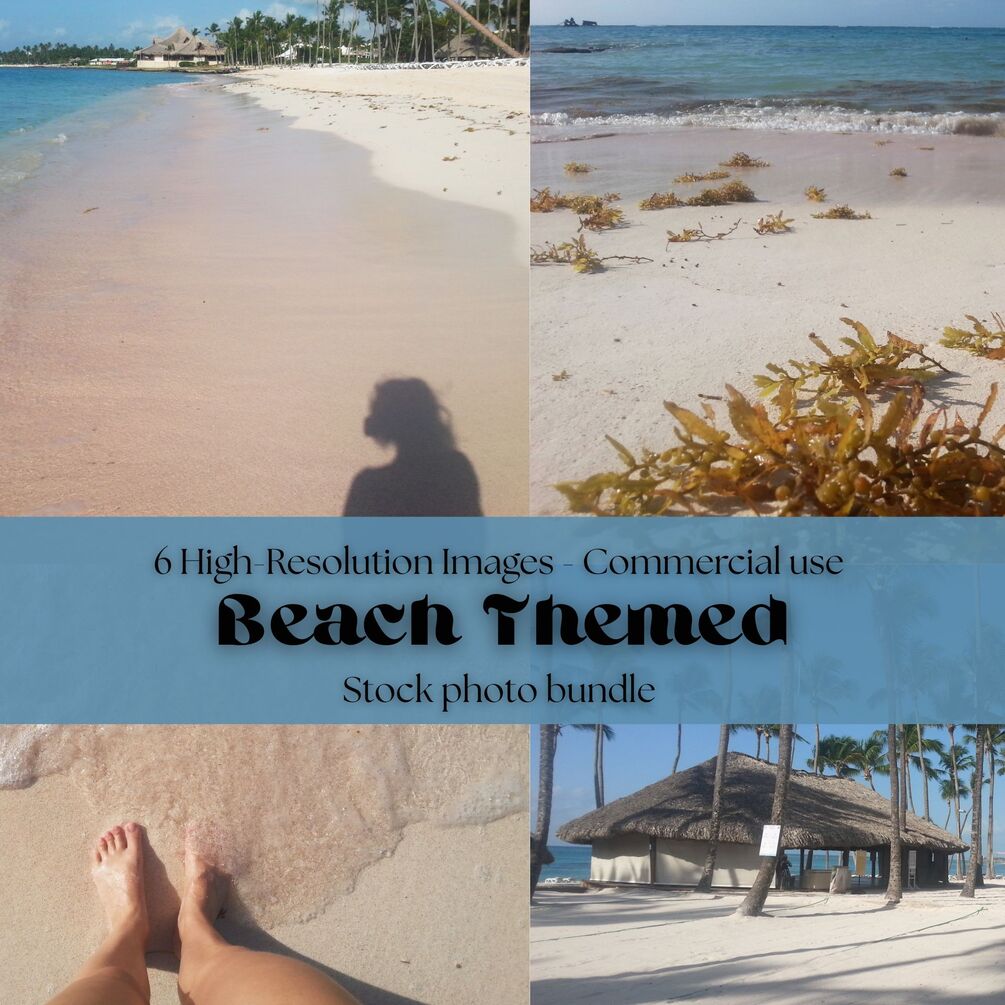 Beach Themed Stock Photo Bundle – 6 High-Resolution Images | Commercial ...