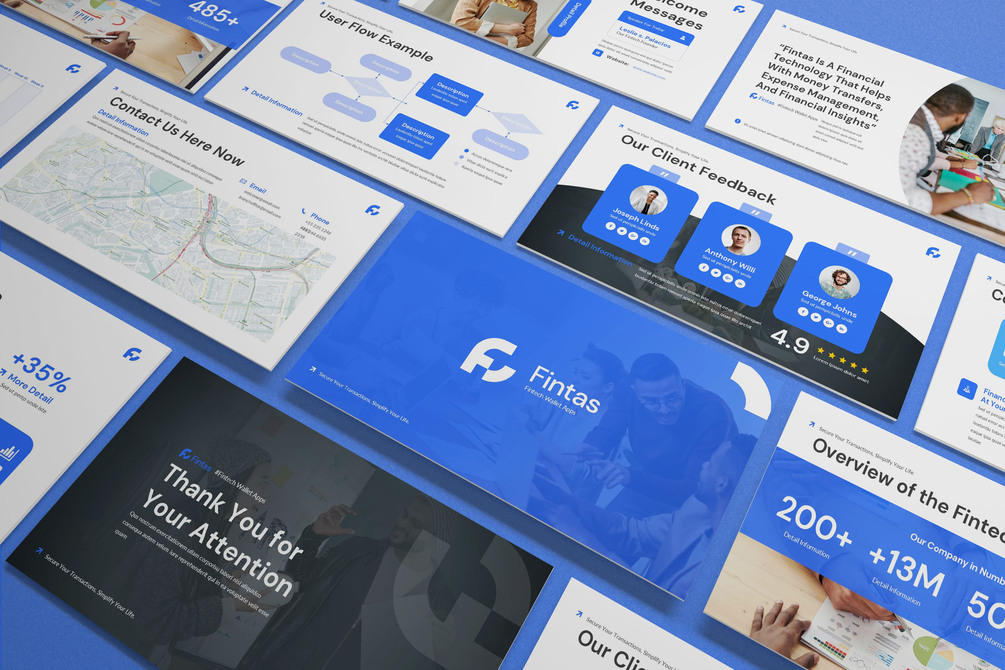 Fintas - Free Fintech Apps Powerpoint Template