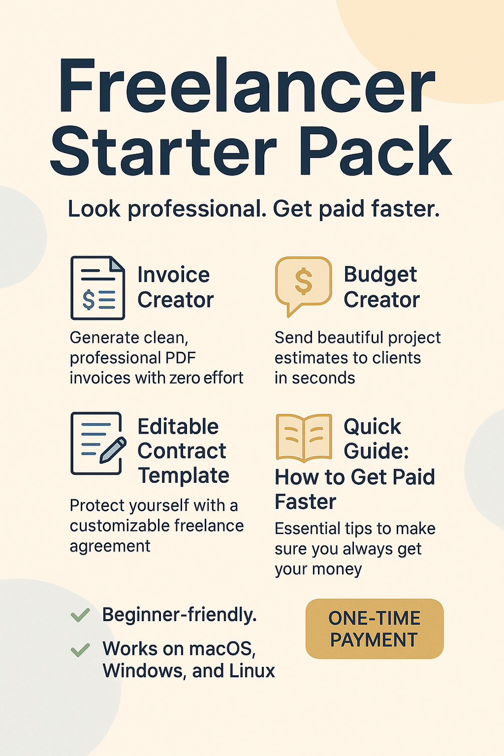 Freelancer Starter Pack: Invoices, Budgets & Contracts