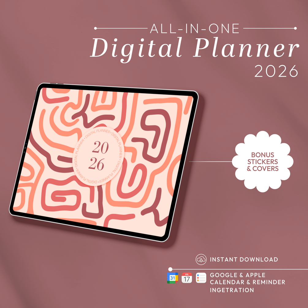 Digital Planner 2026 | Daily, Weekly, Monthly & Yearly Templates